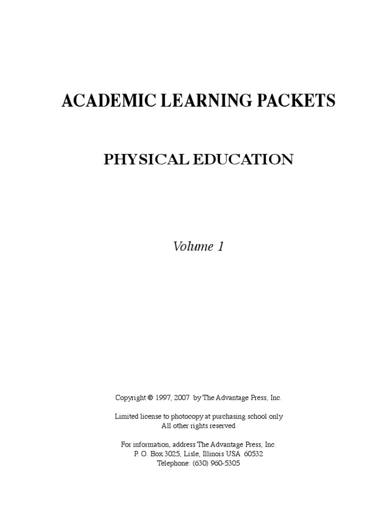 Pe Worksheets 2 | PDF | Volleyball | Athletic Sports