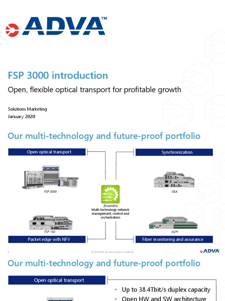 FSP 3000 Product Introduction 0120 PDF | PDF | Wavelength Division ...