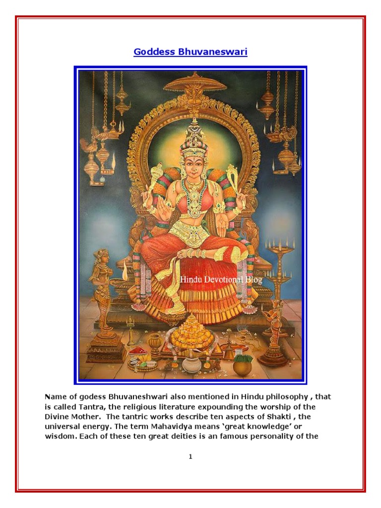 Goddess Pdf Pdf Devi Kali