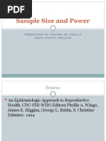 OpenEpi Sample Size Calculator Guide | PDF | Standard Error | Sampling ...