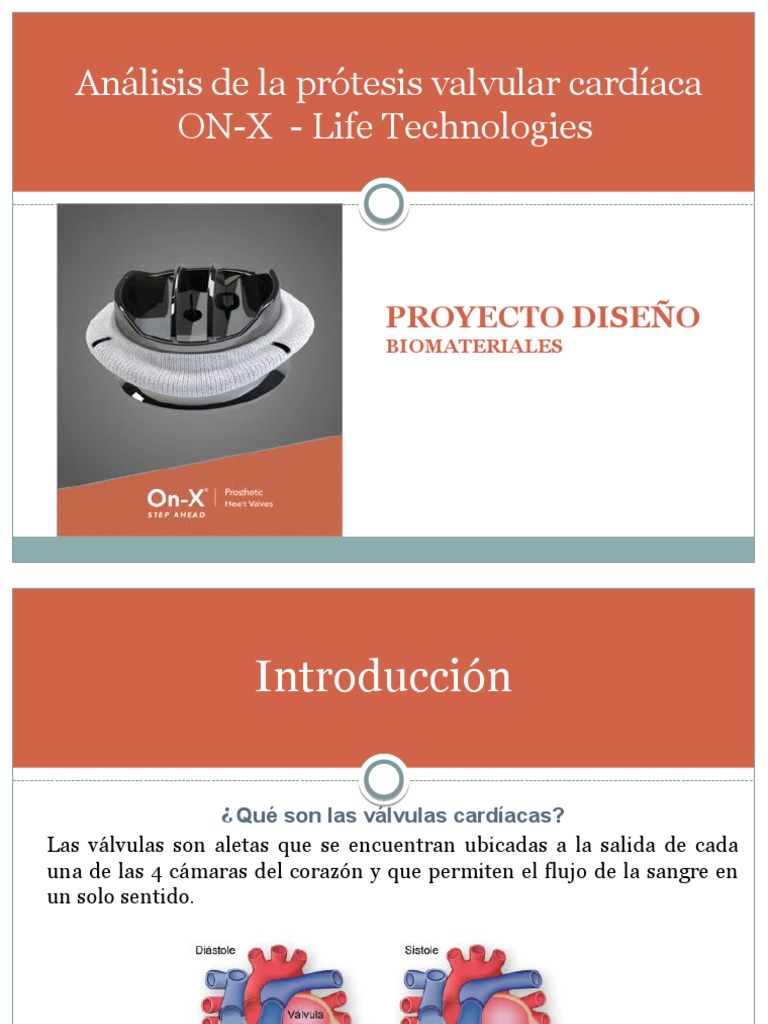 Proyecto Diseño - Valvula Cardiaca OnX | PDF