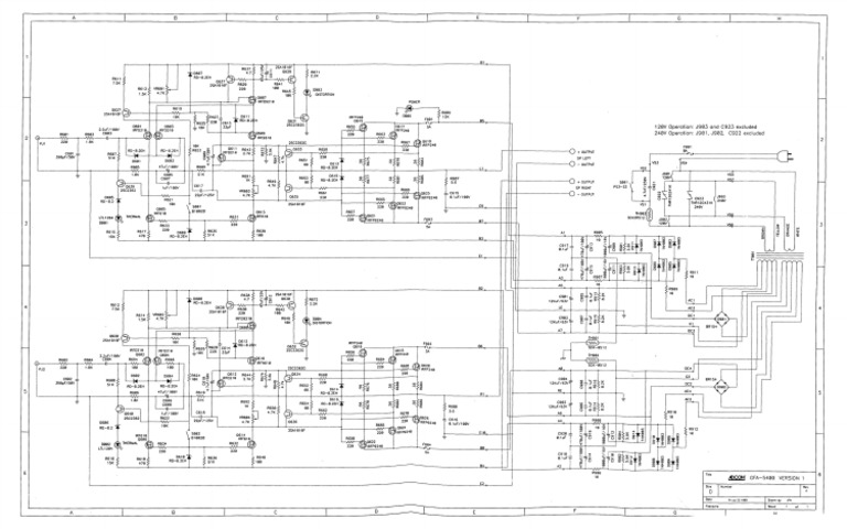 Hfe Adcom Gfa-5400 Schematic PDF | PDF