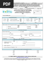 Formato Recall INVIMA | PDF | Vigilancia | Calidad (comercial)