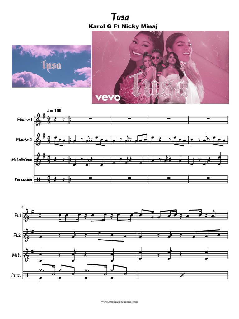 Tusa Flauta Dulce Partitura | PDF