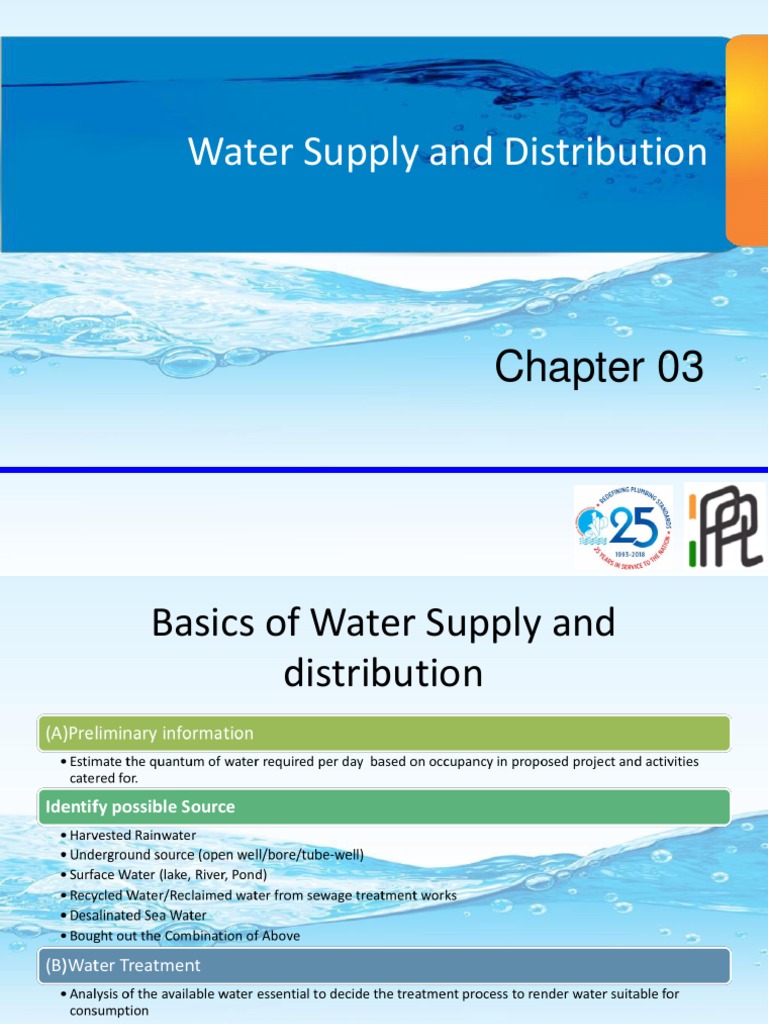 Water Supply System Overview Pdf Sanitary Sewer Plumbing