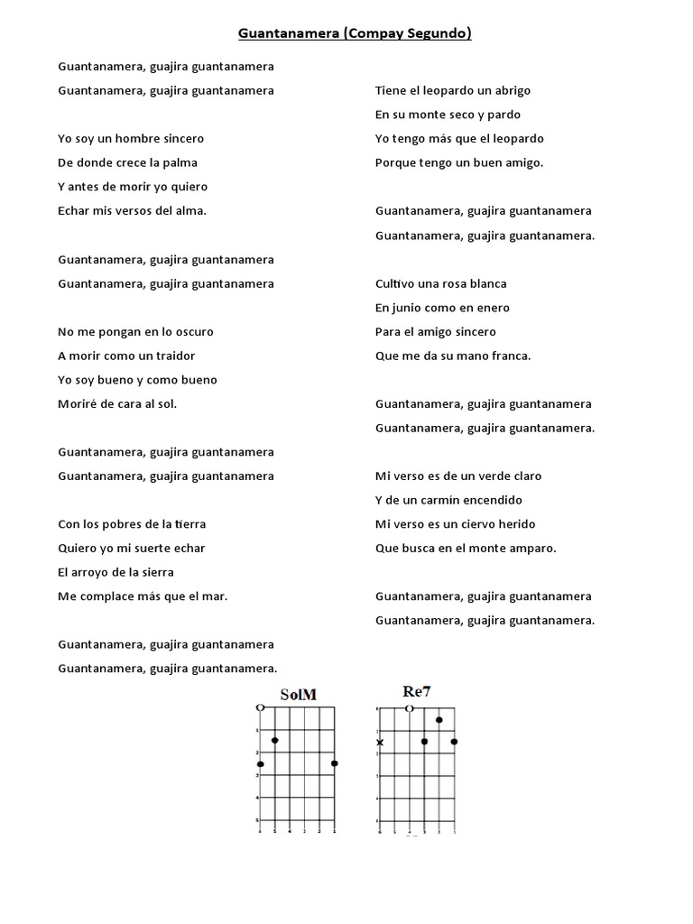 Guantanamera | PDF
