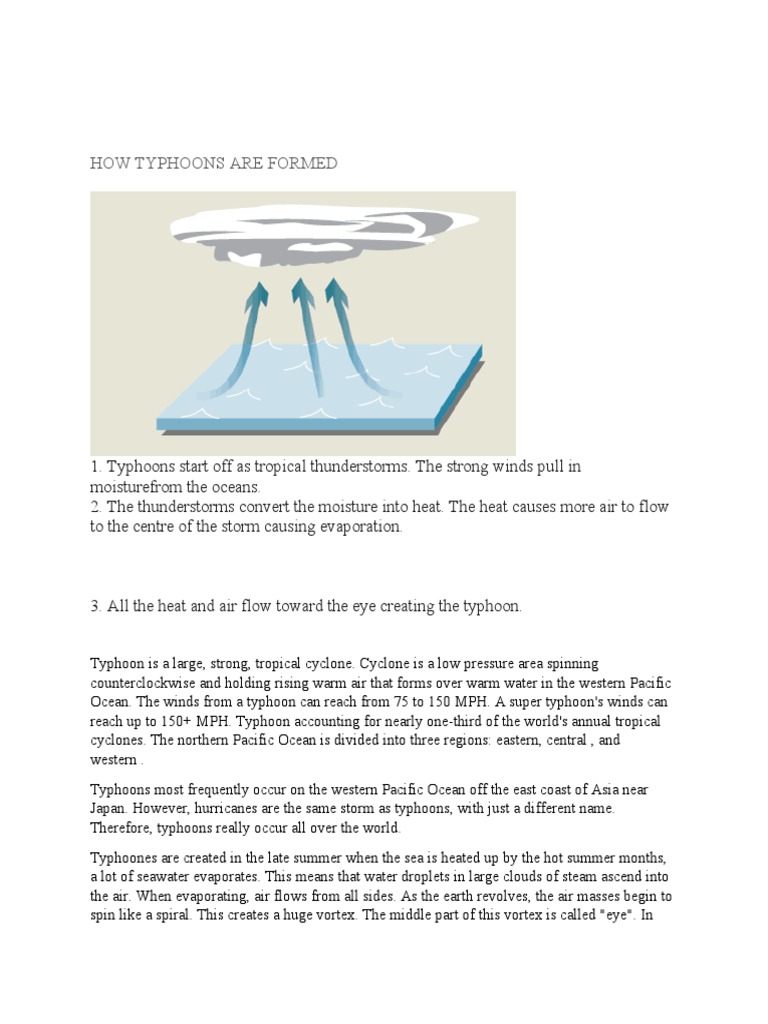 How Typhoons Are Formed | PDF