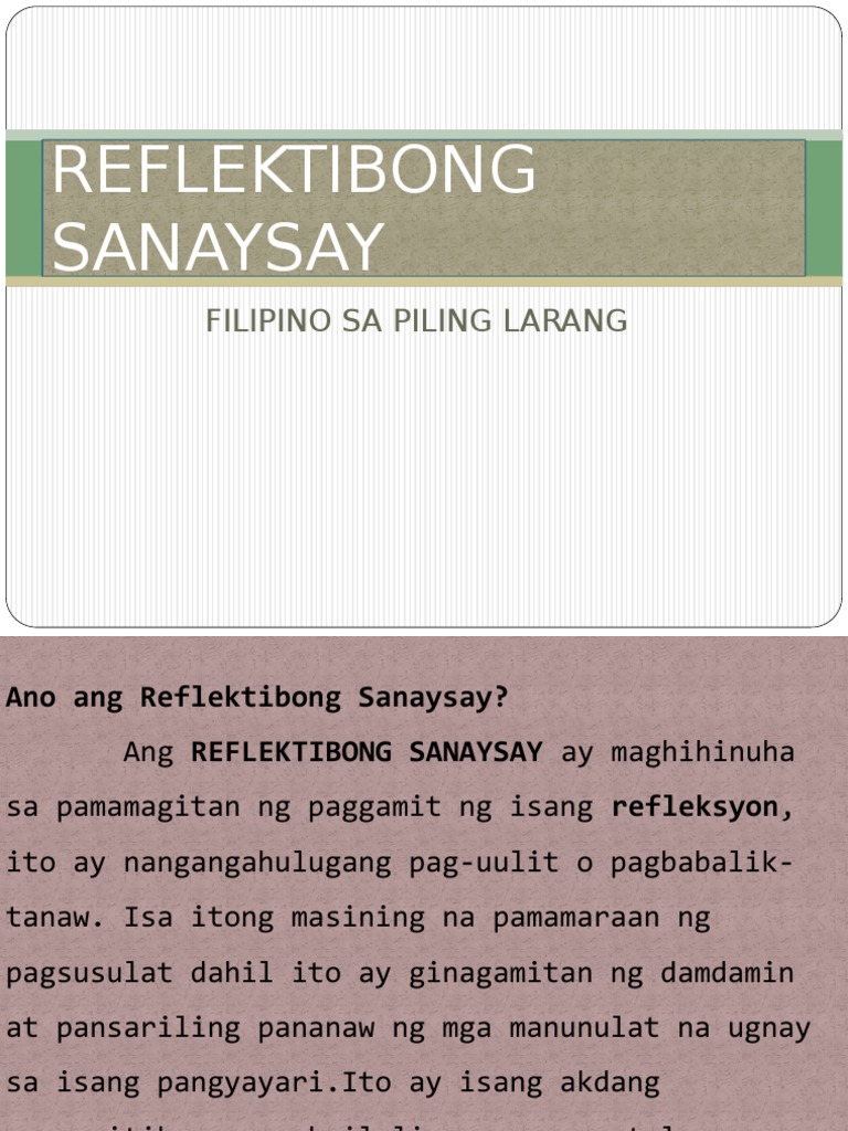 FPL Report R.sanaysay | PDF