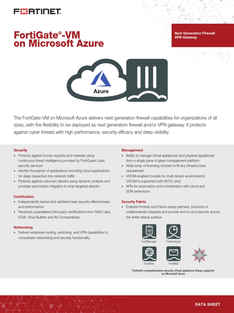 FortiGate VM Azure | PDF | Cloud Computing | Microsoft Azure