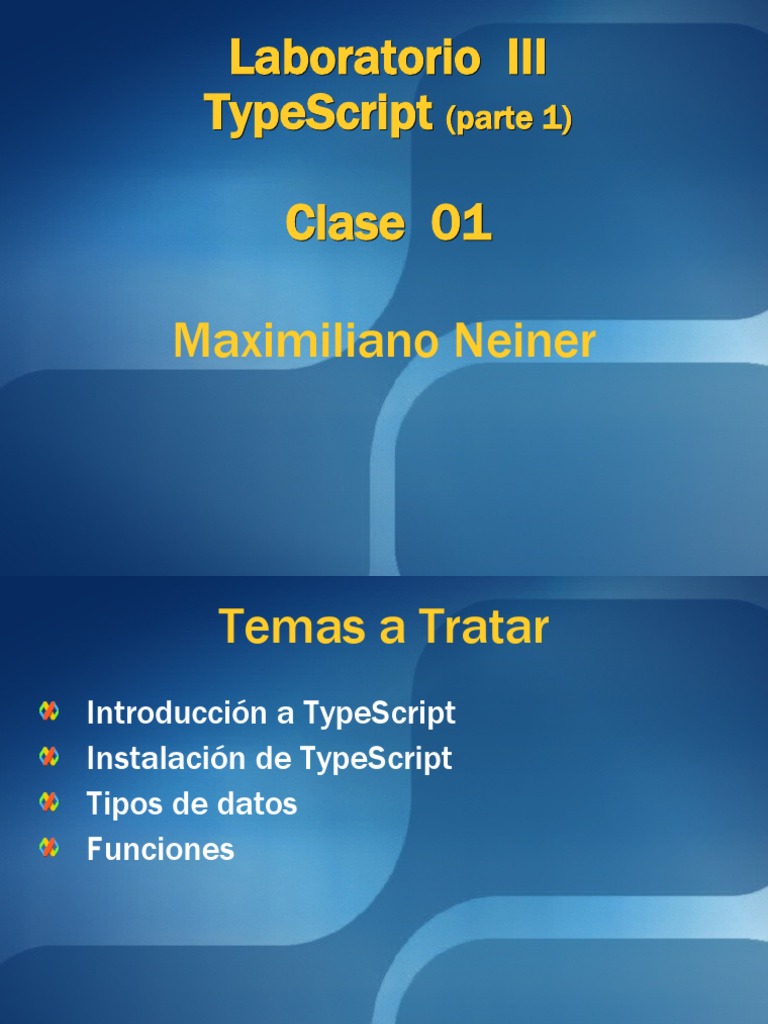 Clase01 LAB III 2019 | PDF | Entorno de desarrollo integrado | Script Java