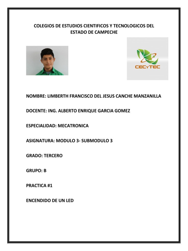 Practica 1 Arduino | PDF