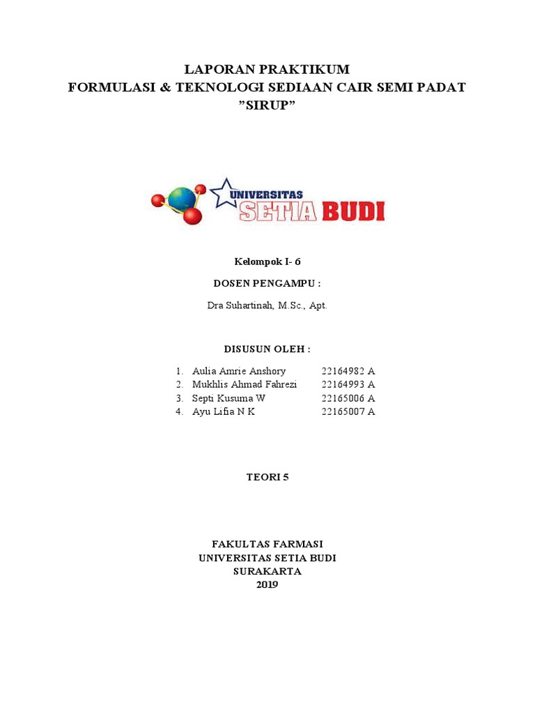 Contoh Cover Laporan Resmi | PDF