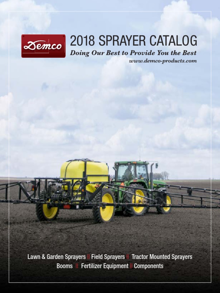 2018 Demco Sprayer Catalog LR New | PDF | Cargo | Trailer (Vehicle)