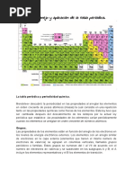 Filas Horizontales en la Tabla Periódica | PDF | Elementos químicos | Ion