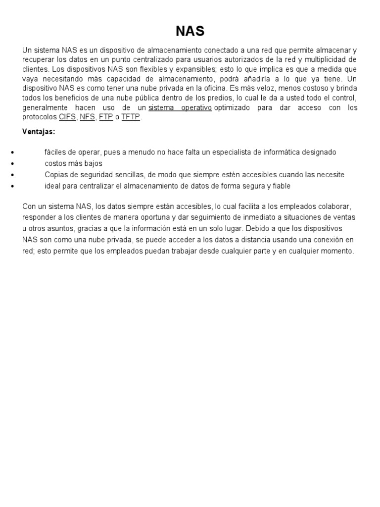 NAS Vs SAN | PDF | Red de computadoras | Tecnología de medios