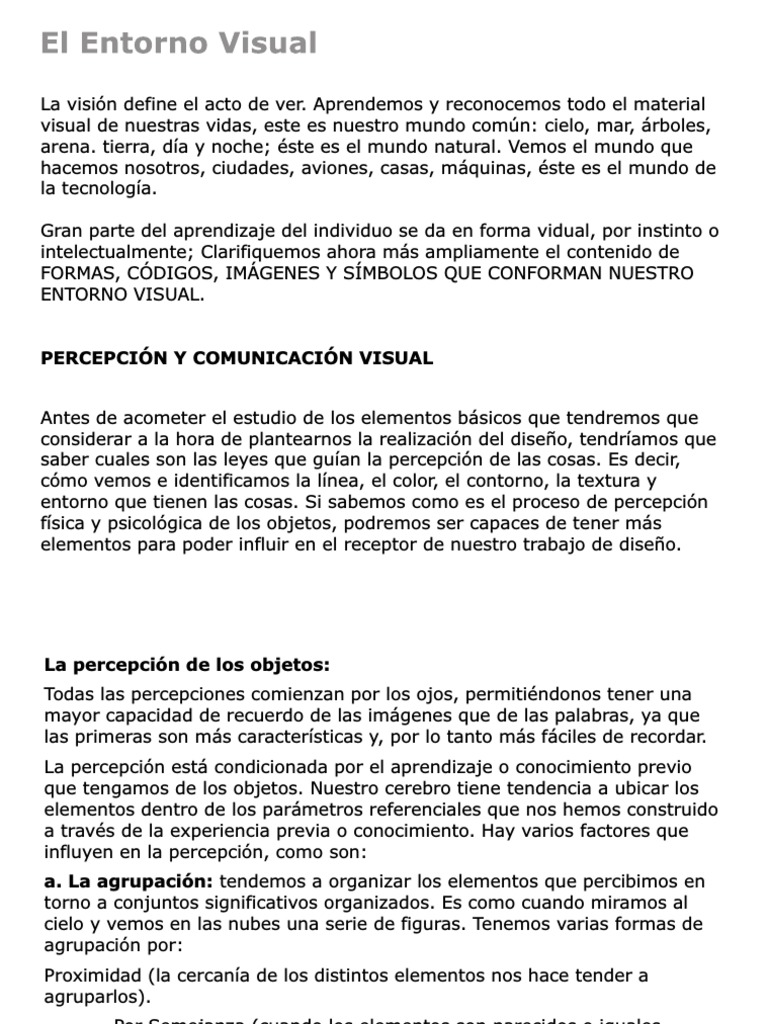 Equilibrio Visual | PDF | Percepción visual | Percepción