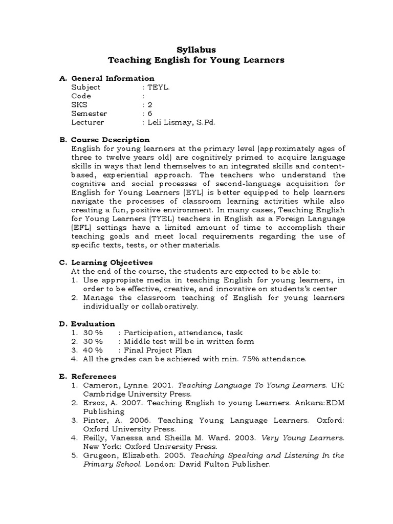 EYL | PDF | English As A Second Or Foreign Language | Psycholinguistics