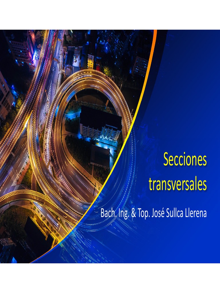 Secciones Transversales en Carreteras | PDF | Línea (geometría ...