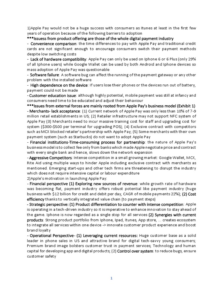 Case Study | PDF | Apple Pay | Apple Inc.