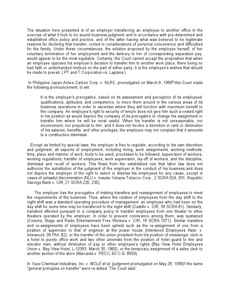 Management Prerogative | Download Free PDF | Employment | Common Law