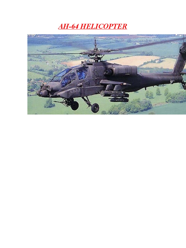 Ah 64 Helicopter | PDF | Military Science | Military Technology