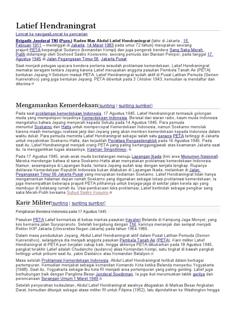Biografi Latief Hendraningrat | PDF | Perjalanan