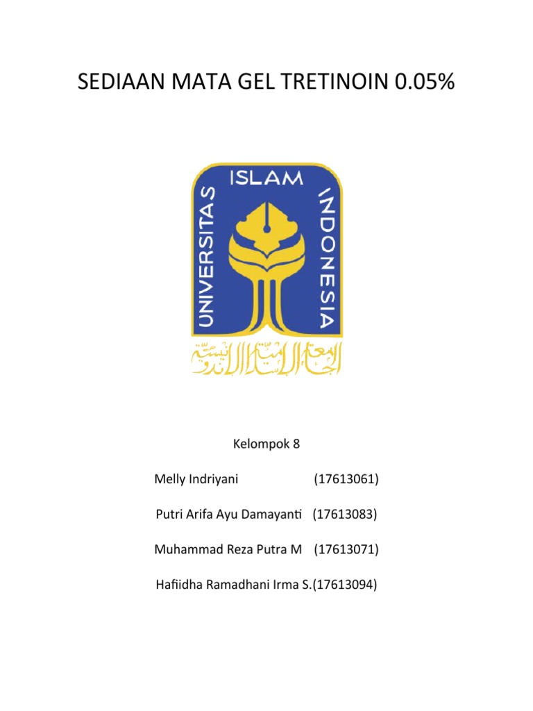 Formulasi Sediaan Mata Gel Tretinoin | PDF
