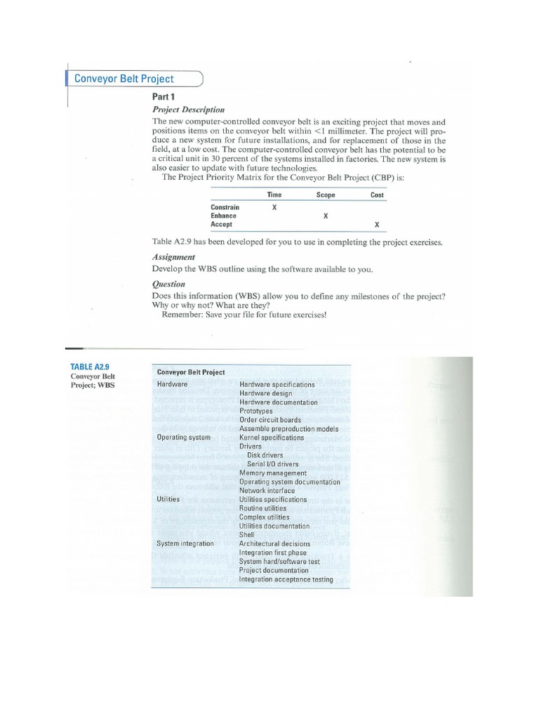 Conveyor Belt Project | PDF