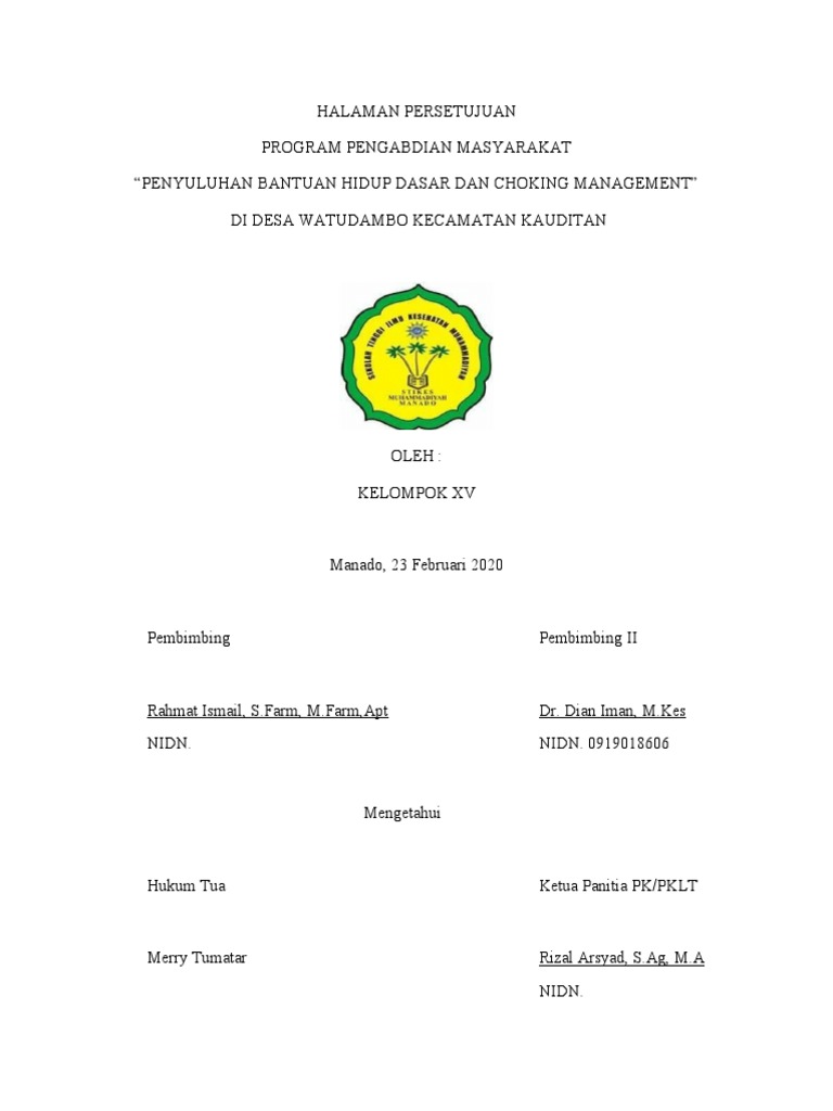 Proposal Pengabdian Masyarakat | PDF
