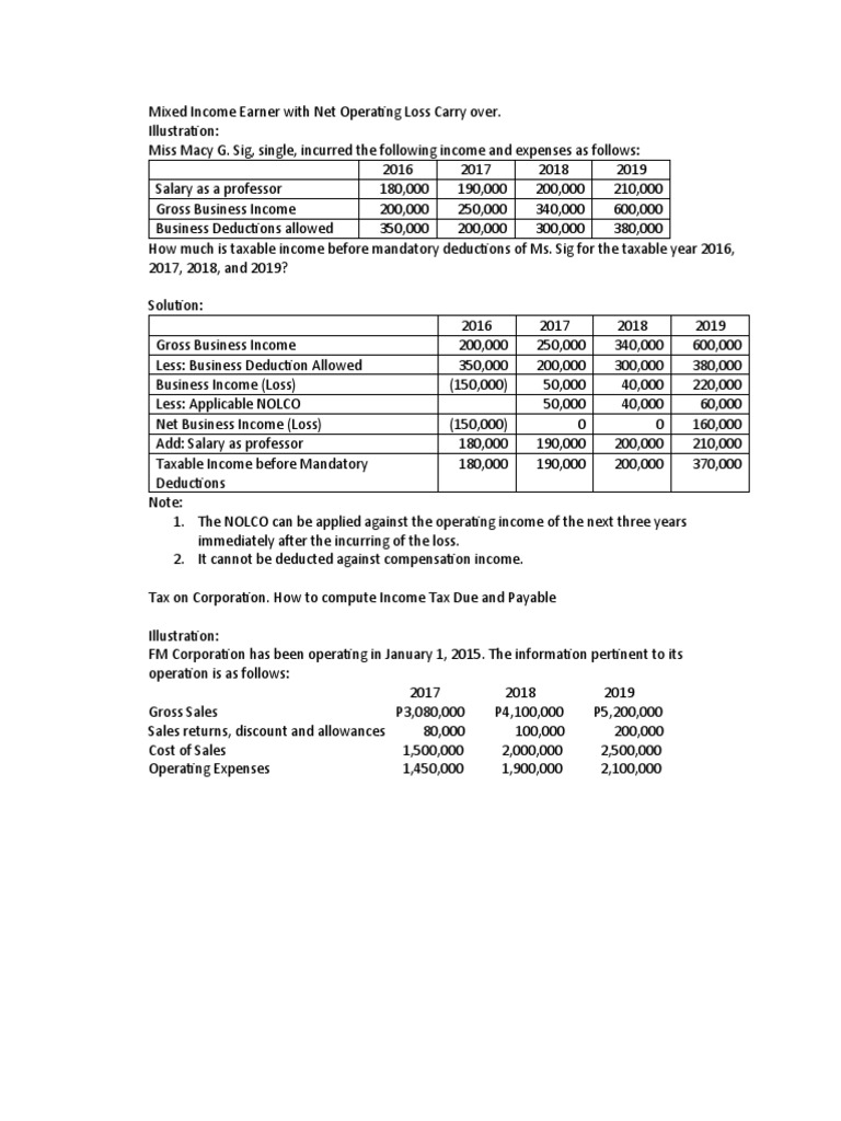 Income Tax Due and Payable | PDF | Tax Deduction | Corporate Tax
