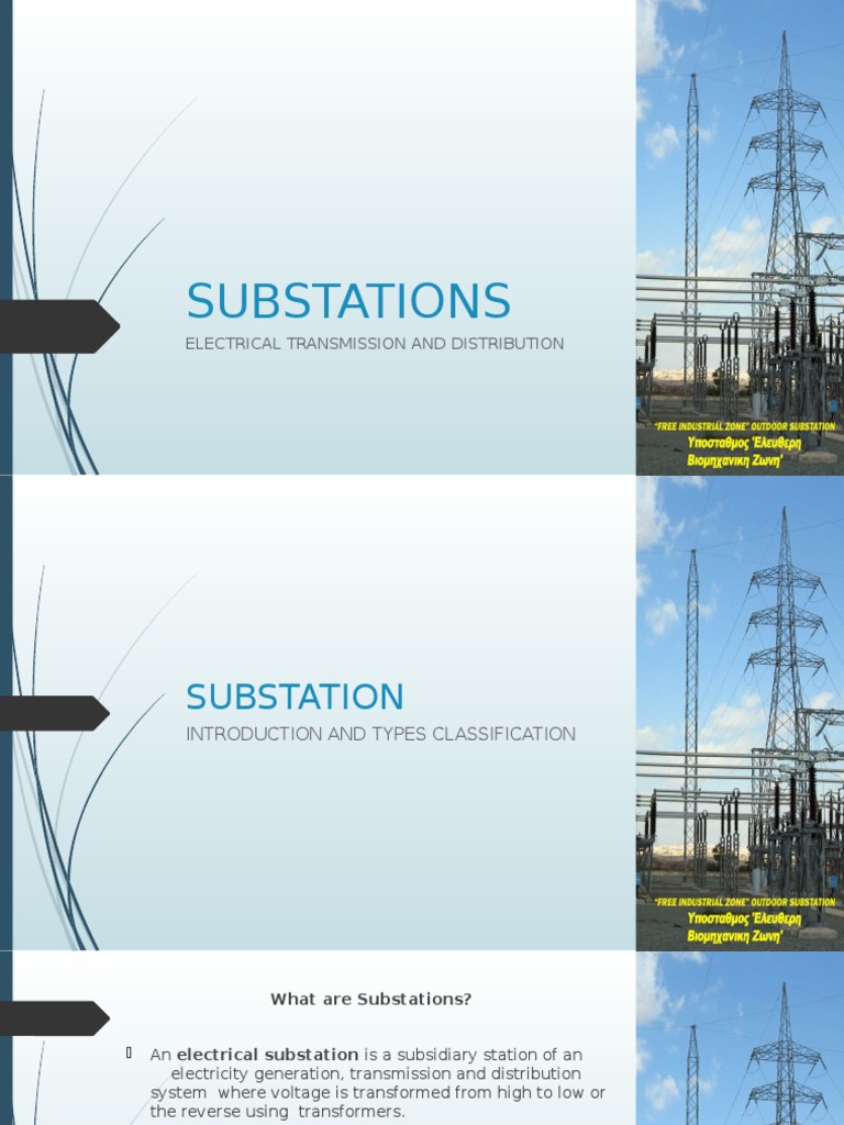 Substations | PDF | Electrical Substation | Electric Power Distribution