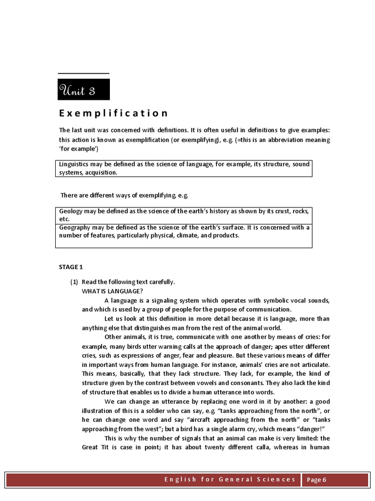 Understanding Exemplification in Language | PDF | Symbols | Communication