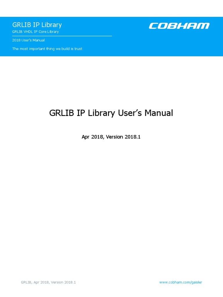 Grlib IP Library User's Manual | PDF | Field Programmable Gate Array | Vhdl