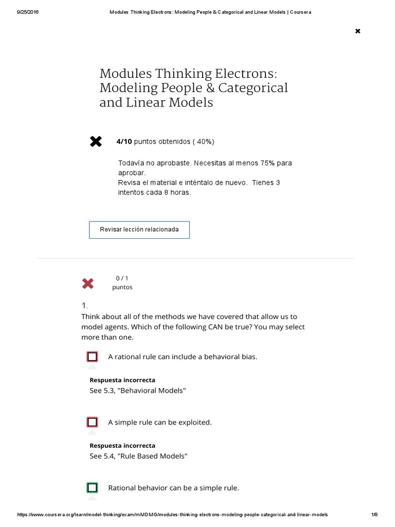 01 Modules Thinking Electrons - Modeling People & Categorical and ...