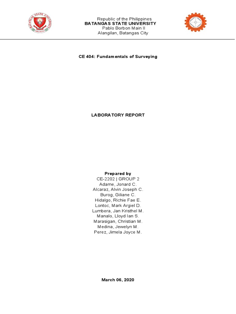 Lab 10 | PDF | Angle | Surveying