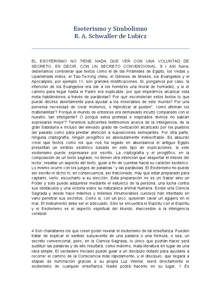 Esoterismo: Sabiduría y Simbolismo | PDF | Descomposición | Vida