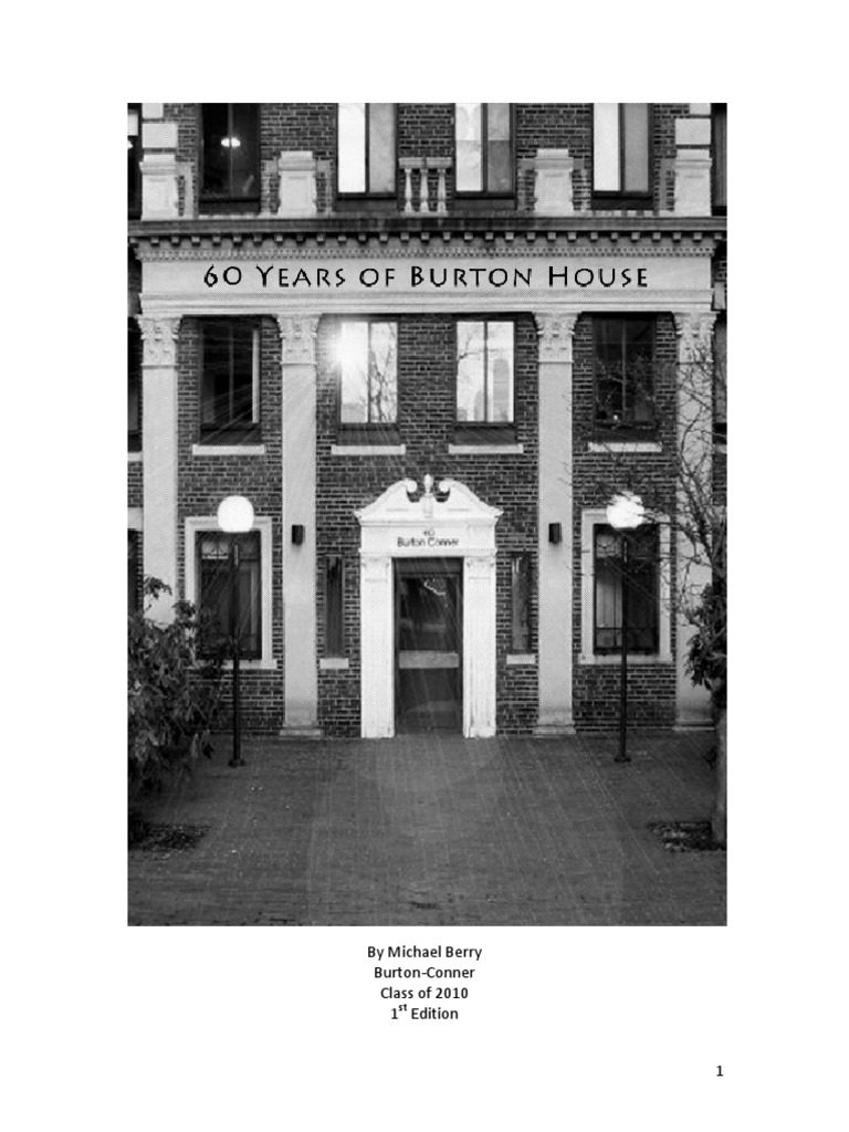 History of Burton-Conner Dormitory | PDF | Dormitory | Meal