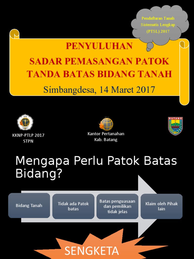 Sadar Pemasangan Tanda Batas | PDF