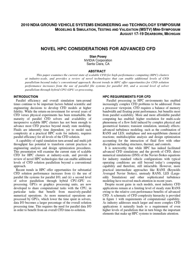 14 Posey Stan | PDF | Parallel Computing | Computational Fluid Dynamics