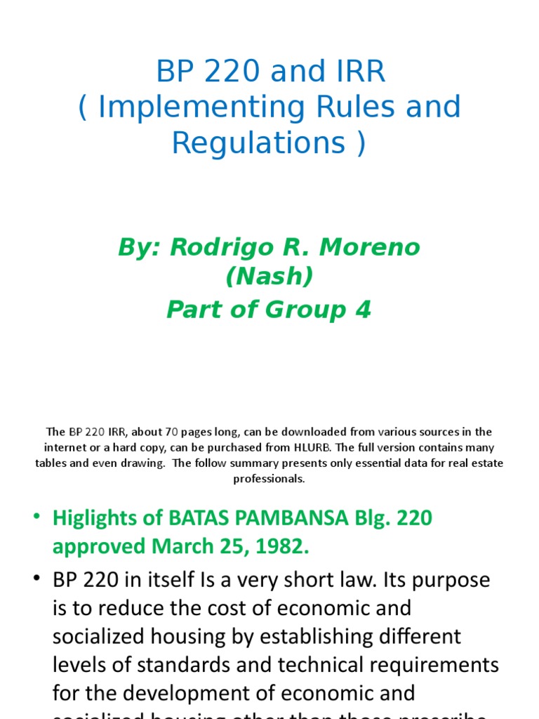 BP 220 and Implementing Rules and Regulations | PDF | Stairs | Nature