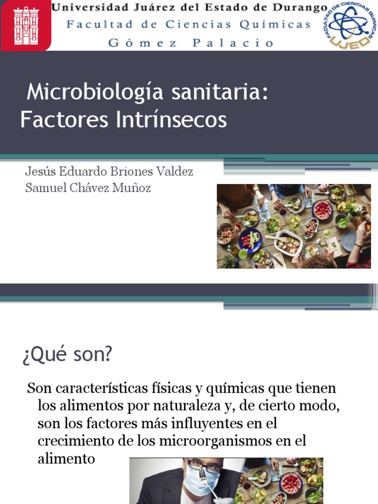 Factores Intrínsecos | PDF | Ph | Alimentos