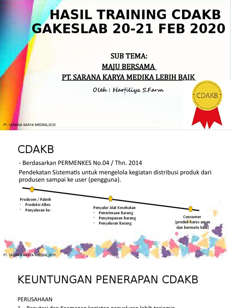 Hasil Training Cdakb | PDF