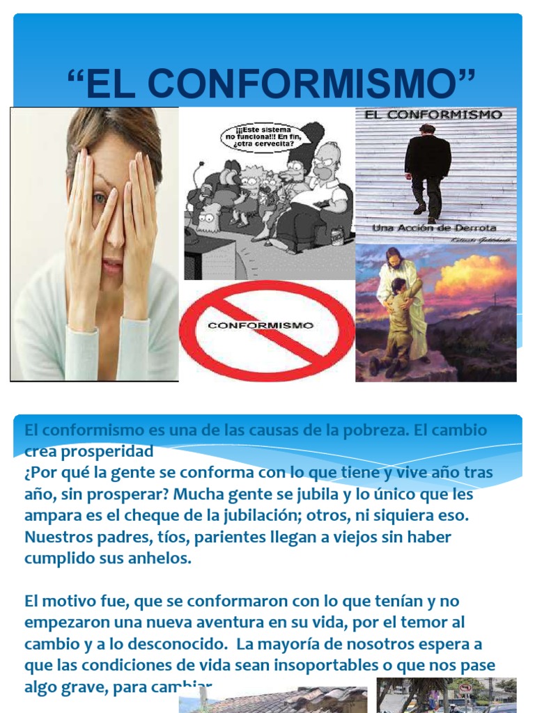 CONFORMISMO | PDF | Felicidad | Science