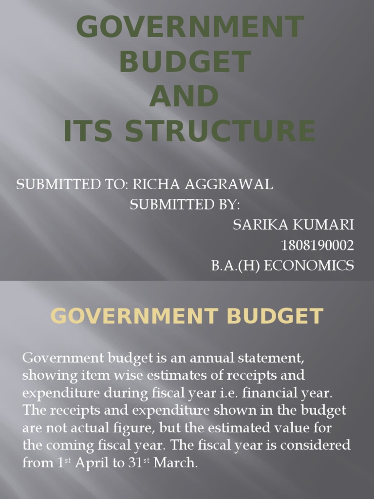 Government Budget | PDF | Government Budget Balance | Budget