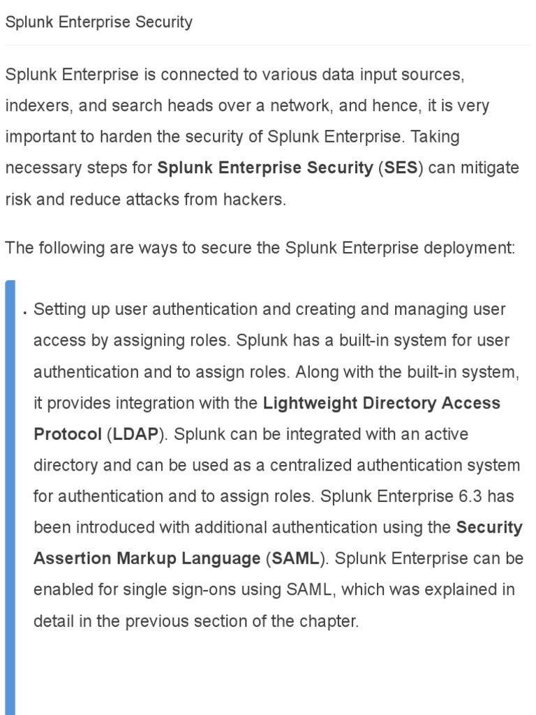 Splunk Enterprise Security - Advanced Splunk PDF | PDF | Public Key ...