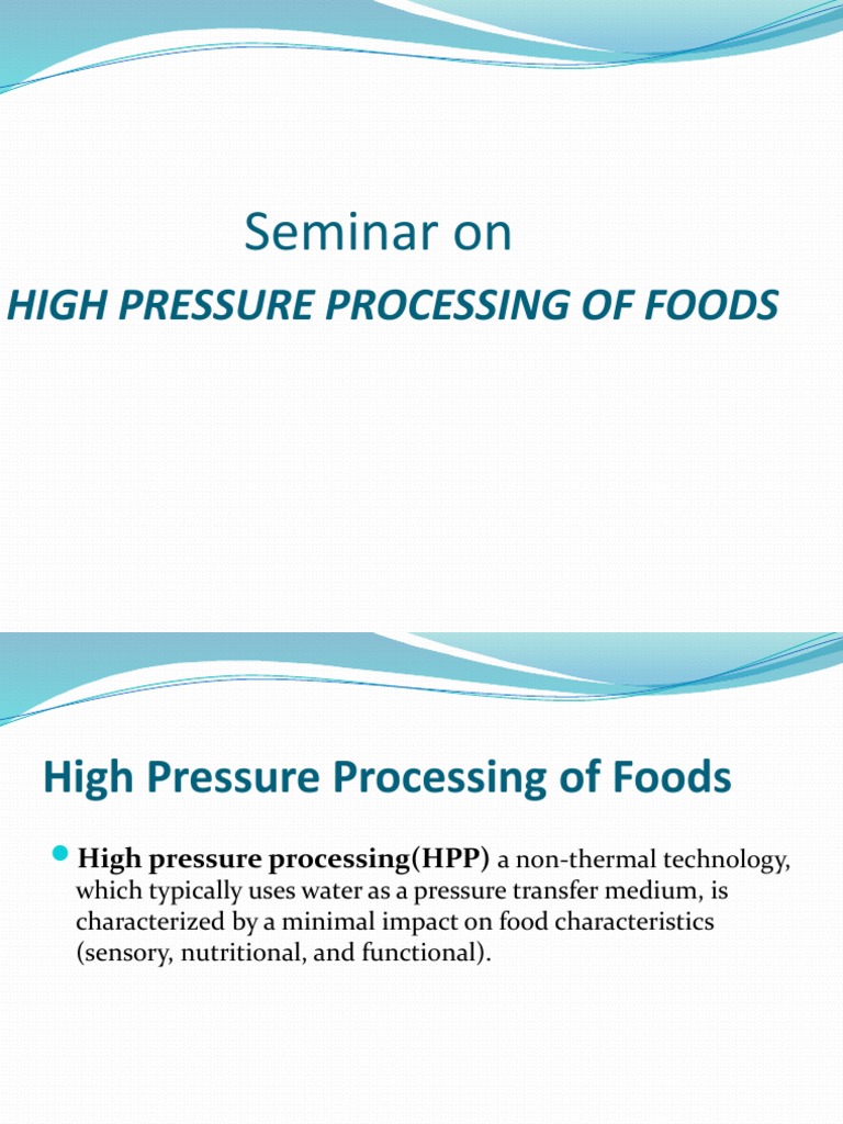 High Pressure Processing of Foods | PDF | Microorganism | Foods