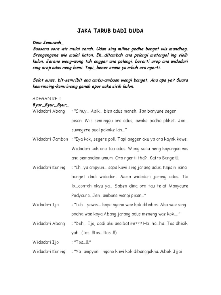 JAKA TARUB DADI DUDA Fix | PDF