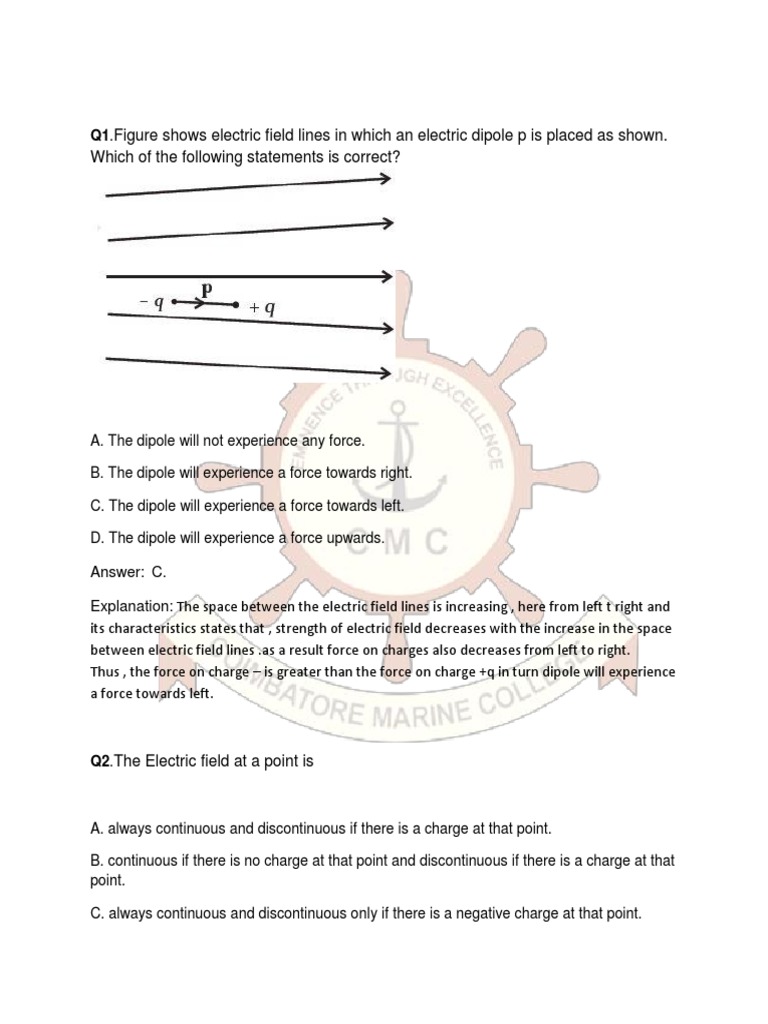 Physics MCQ PDF | PDF | Capacitor | Magnetism