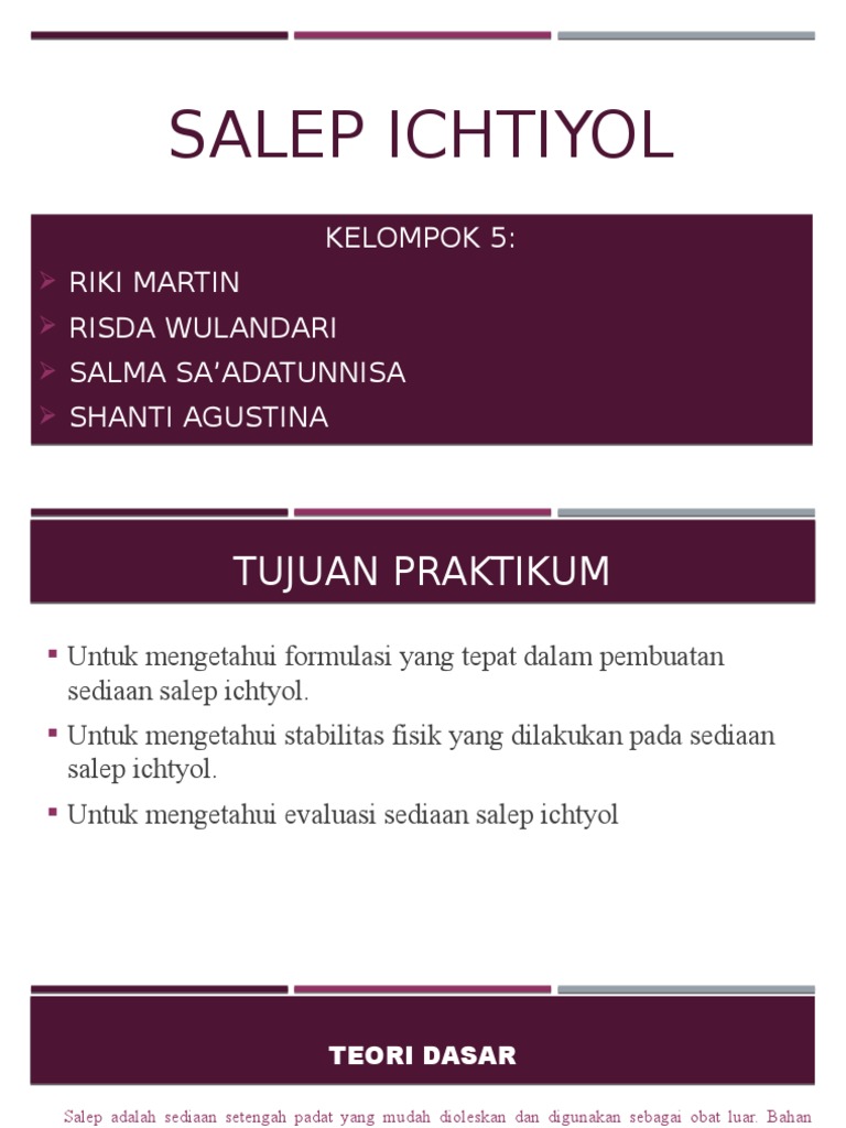 Salep Ichtiyol | PDF