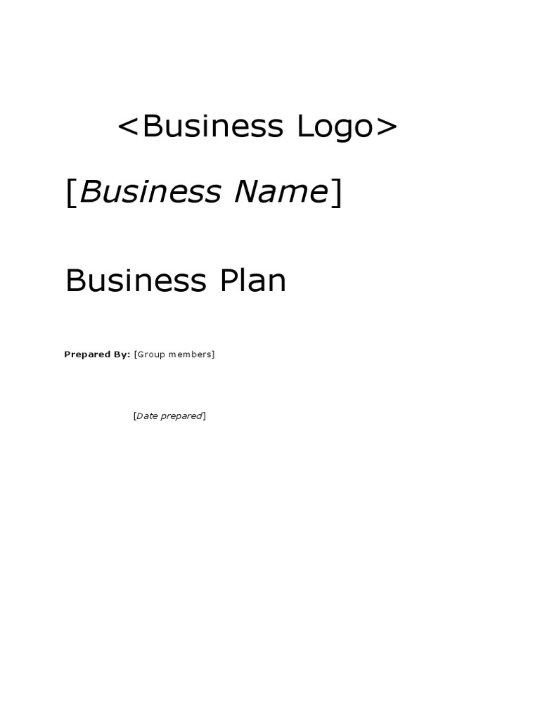 Comprehensive Business Plan Template | PDF | Advertising | Sales